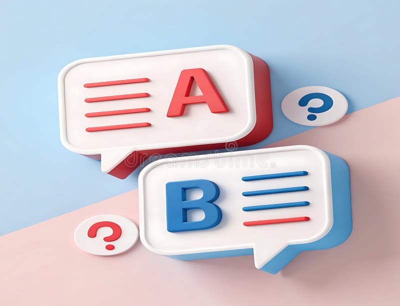 Question Mark and Answer Choices - Quiz Concept Stock Illustration ...