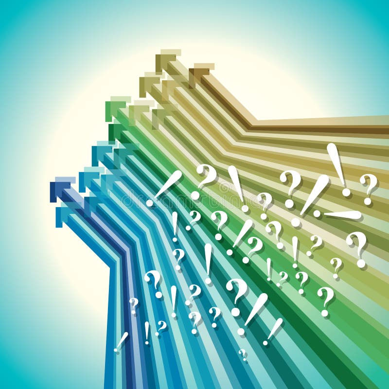 Question mark and arrow stock vector. Illustration of invest - 27115118