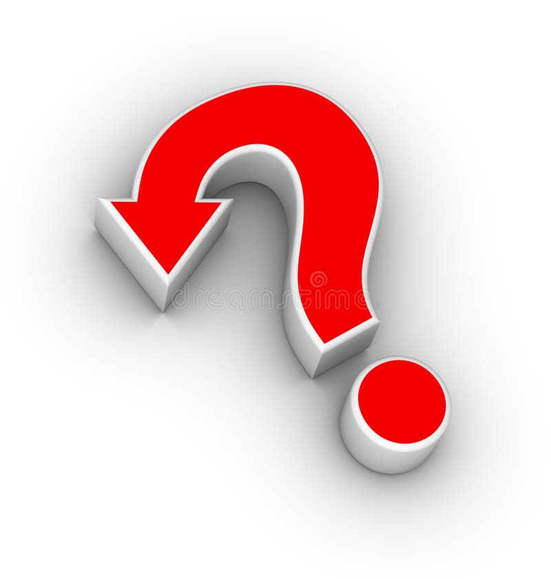 Question mark with arrow stock illustration. Illustration of light ...