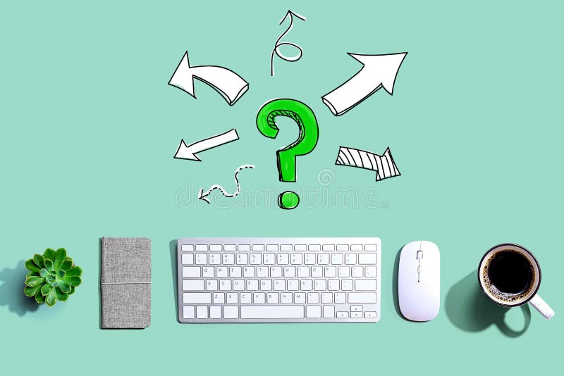 Question Mark Computer Mouse Stock Illustrations – 527 Question Mark ...
