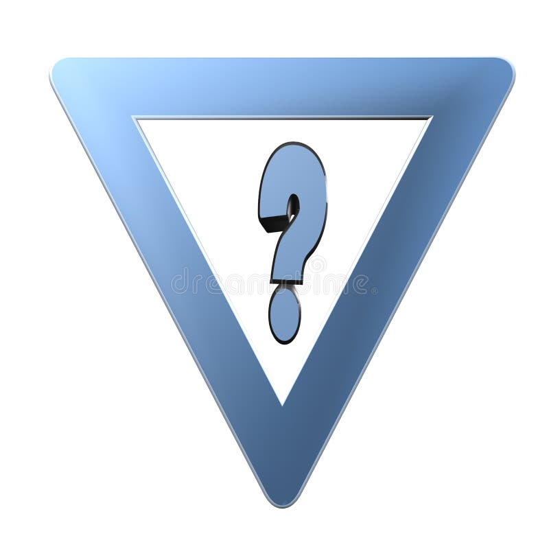 Question Mark As a Symbol, As a 3D Illustration, 3D Rendering Stock ...