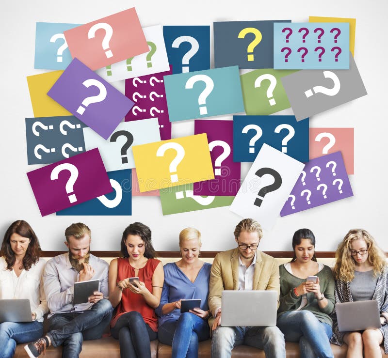 Question Mark Asking Curious Confuse Riddle Puzzle Concept Stock Photo ...