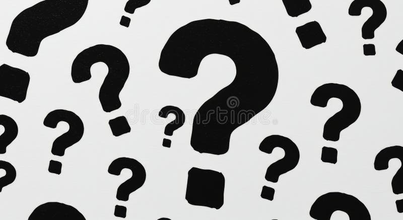 Question Mark Background Pattern Abstract Background with Multiple ...
