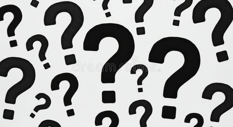 Question Mark Background Pattern Abstract Background of Scattered ...