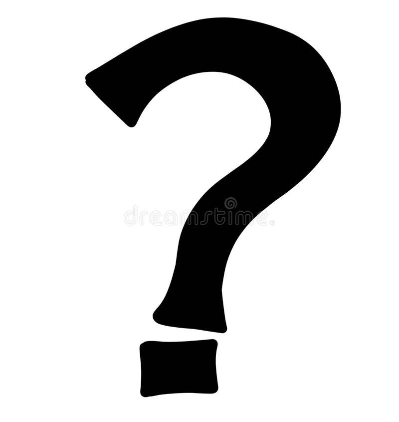 Question Mark Black Doodle Symbol Icon Hand Drawn Illustration Stock ...