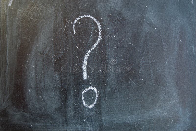 Question Mark on a Blackboard Stock Image - Image of abstract ...