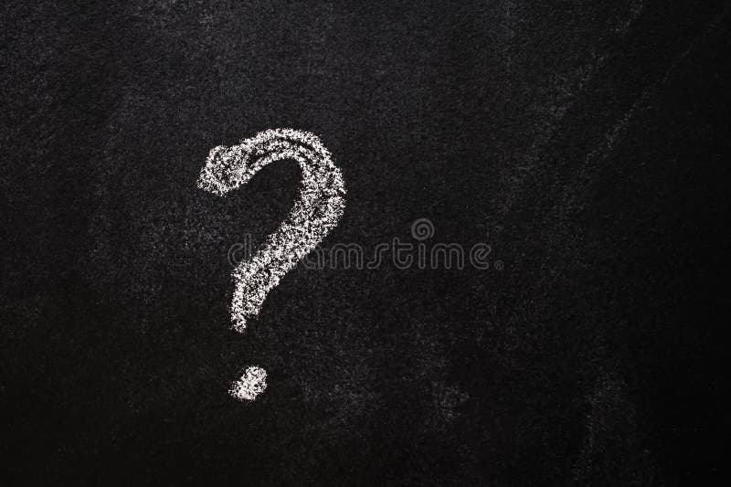 Question Mark on a Blackboard Stock Image - Image of sign, board: 202265473