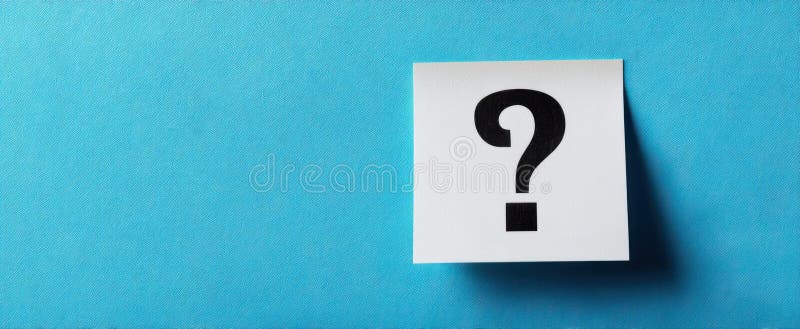 The Question Mark on a Blank Note Indicating Curiosity and Exploration ...