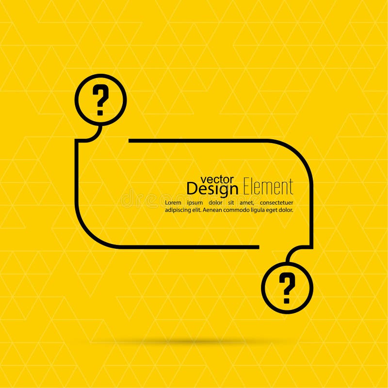 Question Mark Blank Template. Stock Vector - Illustration of mark ...