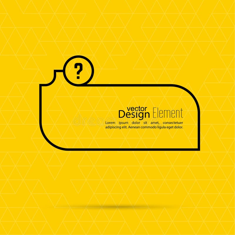 Question Mark Blank Template. Stock Vector - Illustration of query ...