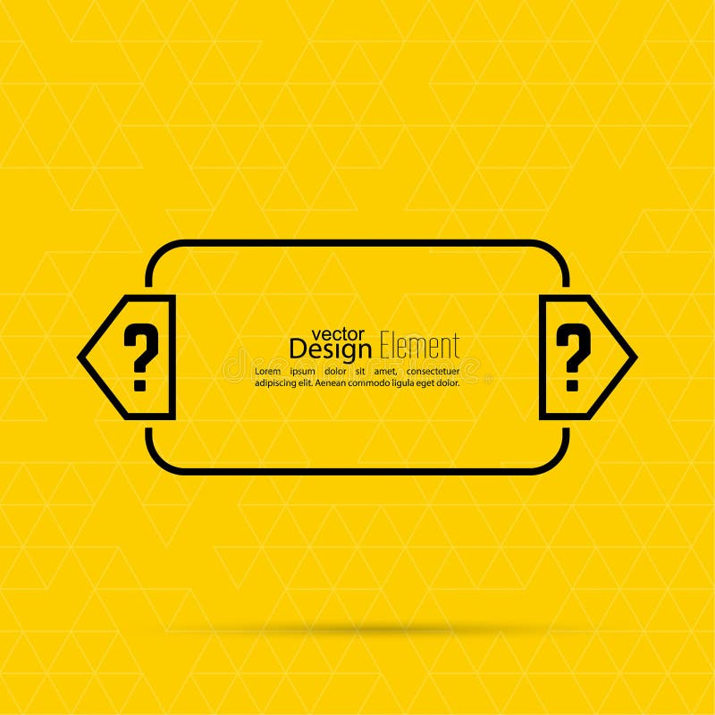 Question Mark Blank Template. Stock Vector - Illustration of ...