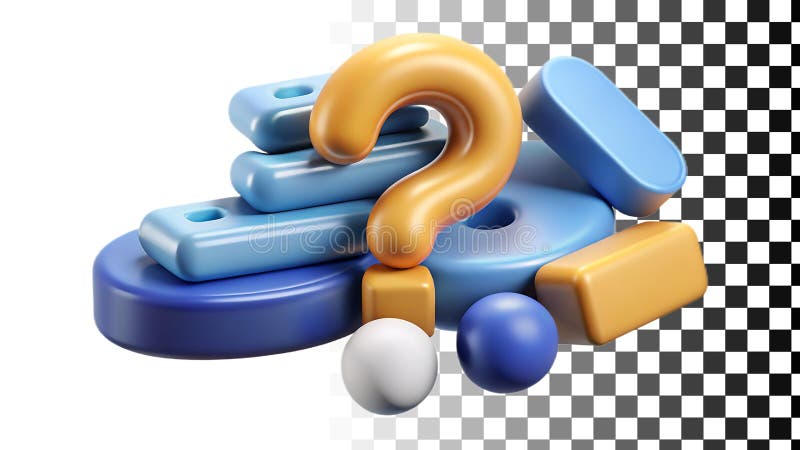 Question Mark Blocks, Puzzle Icon for Question and Answer Themes Png ...