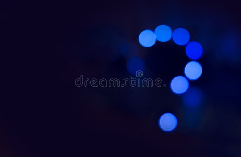 Question Mark in Blue Abstract Light Background Stock Image - Image of ...