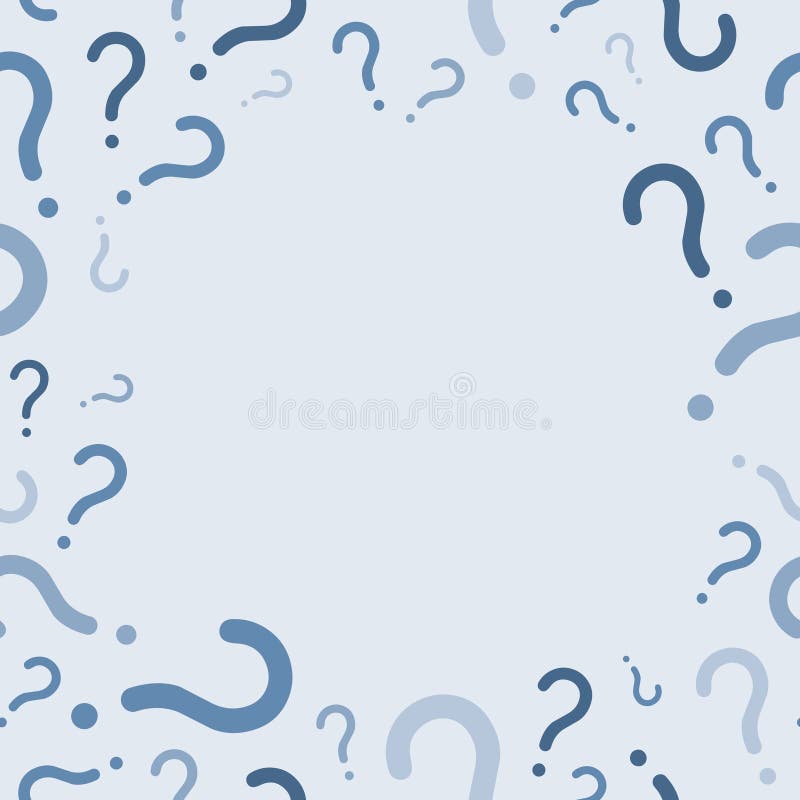 Frame with question mark stock vector. Illustration of white - 35268657