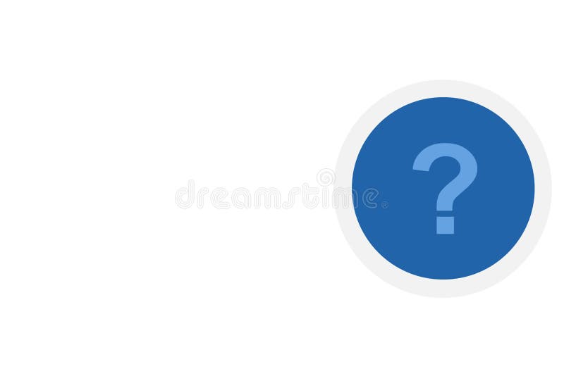 Question Mark in a Blue Circle Stock Illustration - Illustration of ...