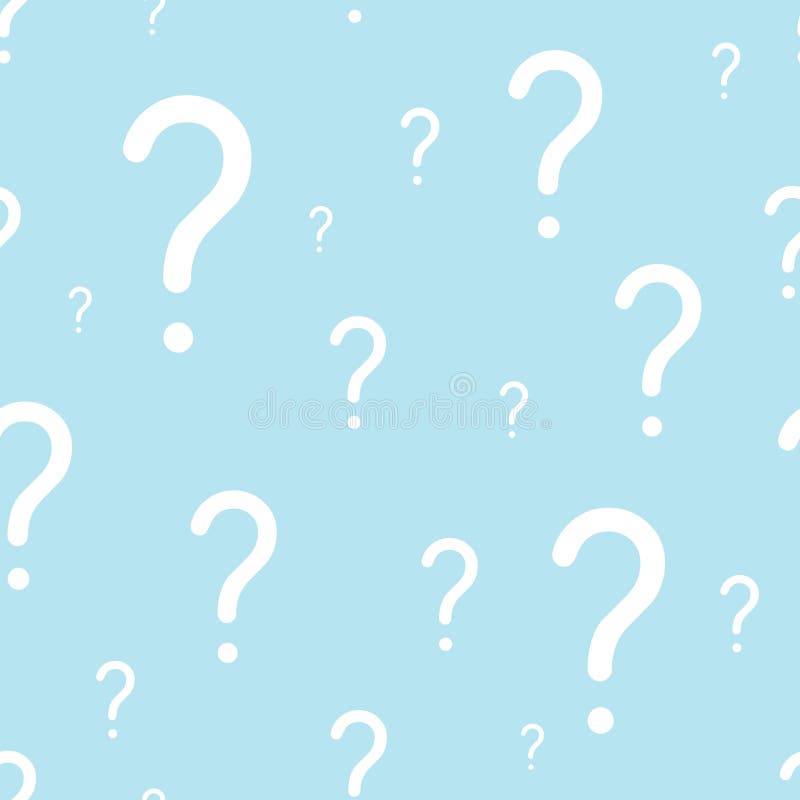 Question Mark Blue White Pattern Stock Vector - Illustration of ...