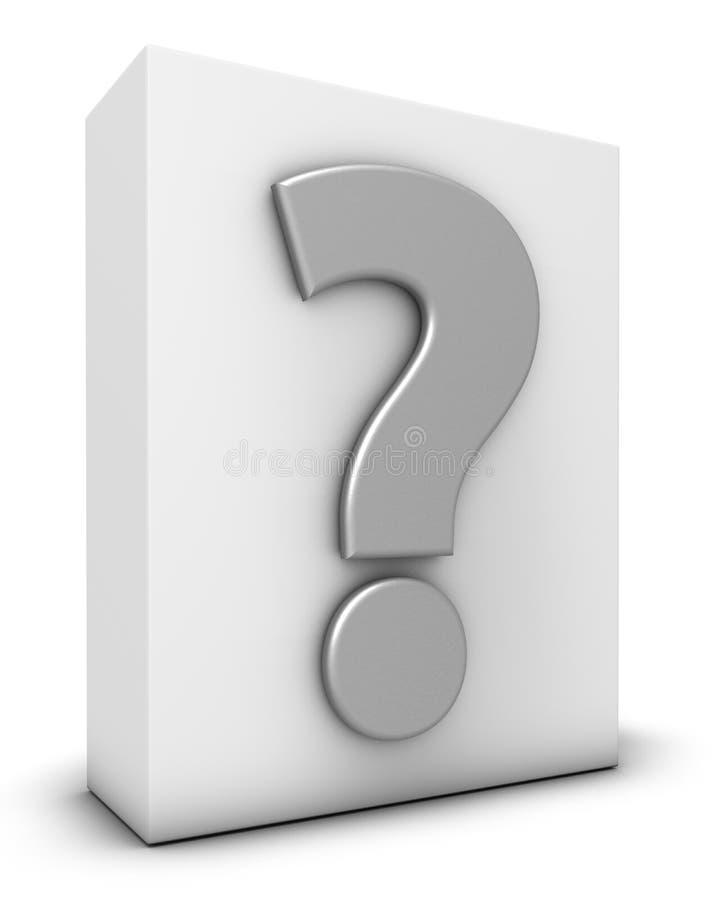 Question mark and box stock illustration. Illustration of help - 105521384
