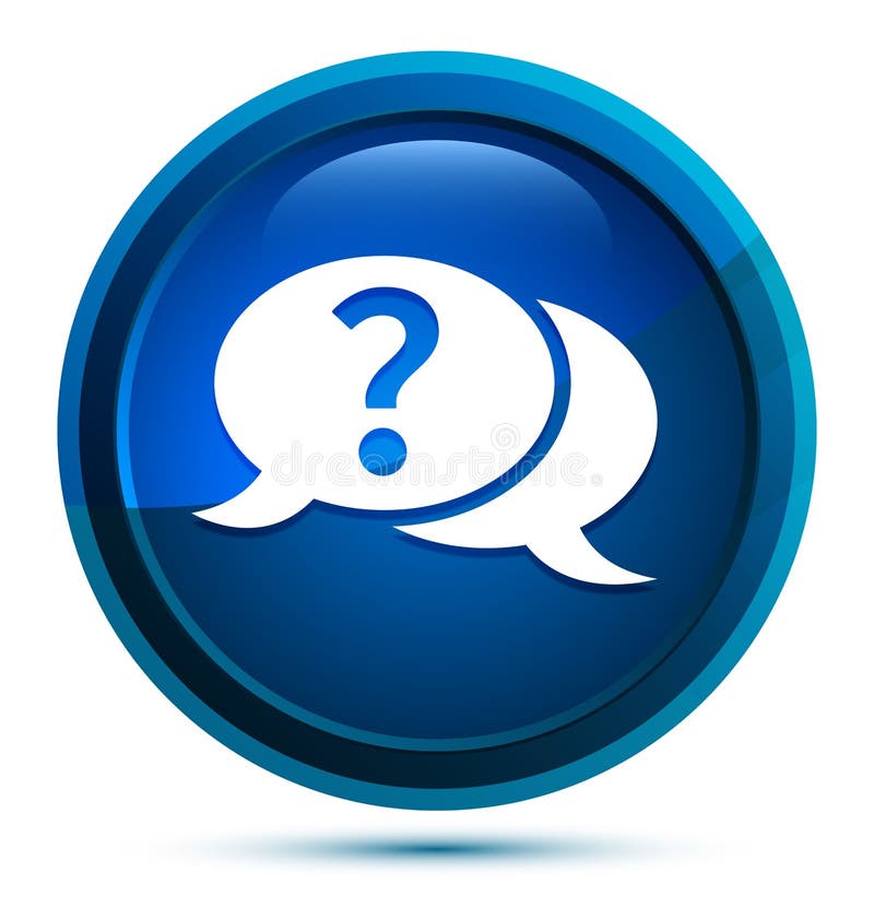 Blue Question Mark Button. Vector Illustration. Stock Illustration ... Blue Question Mark Button. Vector Illustration. Stock Illustration ...