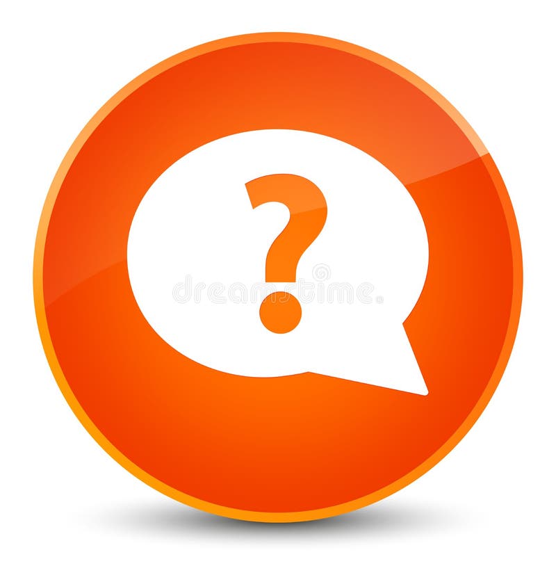 Question Mark Icon Orange Round Stock Illustrations – 490 Question Mark ...