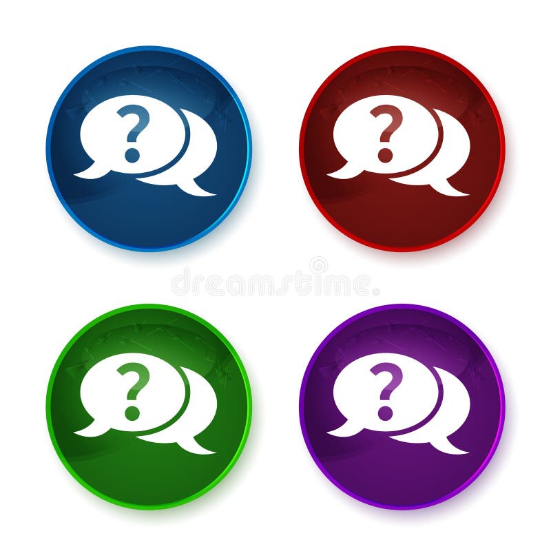 Question Mark Bubble Icon Shiny Round Buttons Set Illustration Stock ... Question Mark Bubble Icon Shiny Round Buttons Set Illustration Stock ...