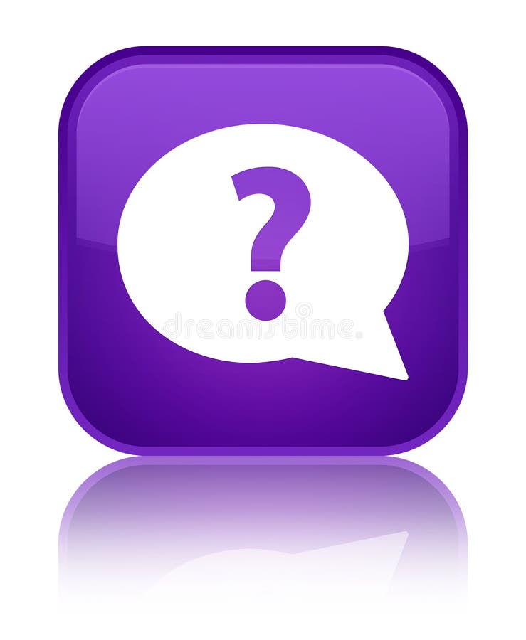 Question Mark Bubble Icon Special Purple Square Button Stock ... Question Mark Bubble Icon Special Purple Square Button Stock ...