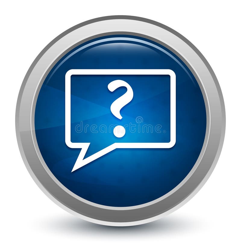 Question Mark Icon Abstract Blue Background Illustration Digital ...