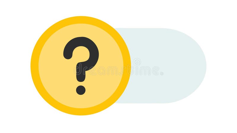 Question Mark Bubble Icon Vector Design, Help Support Inquiry Symbol ...