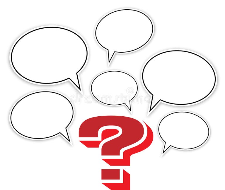 Question mark bubbles stock vector. Illustration of discovery - 16950226
