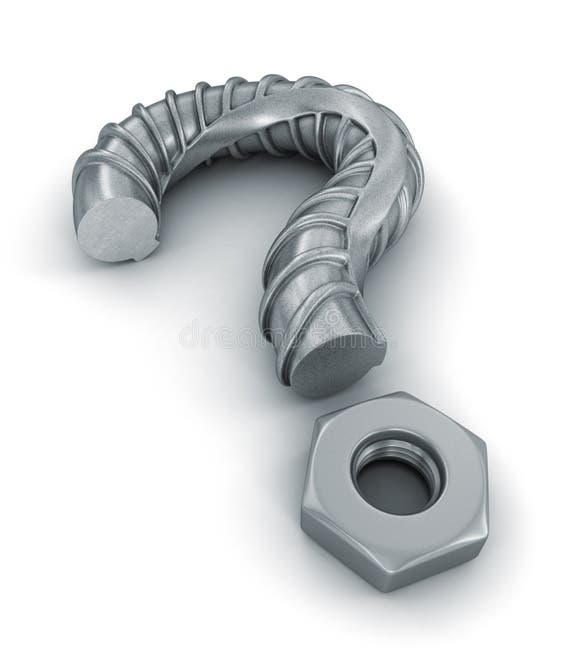 Question Mark of the Building Armature Stock Illustration ...