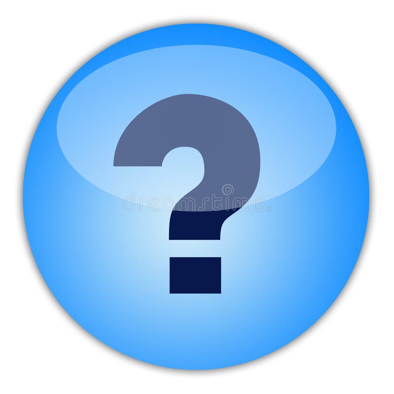 Question Mark Button Icon Symbol Illustration Stock Illustration ...