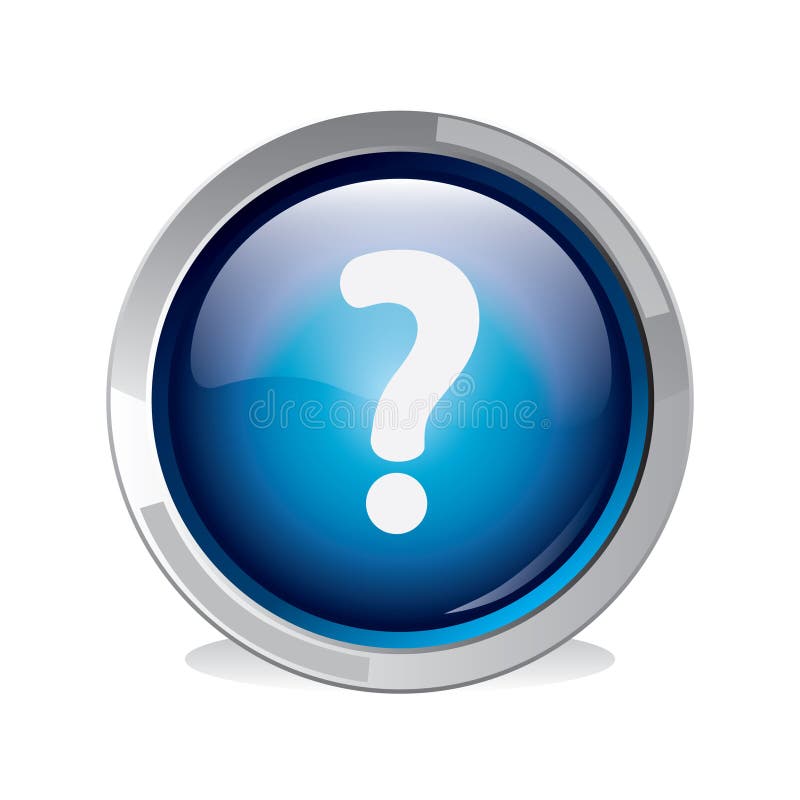 Question Mark Button. Vector Illustration Decorative Design Stock ...
