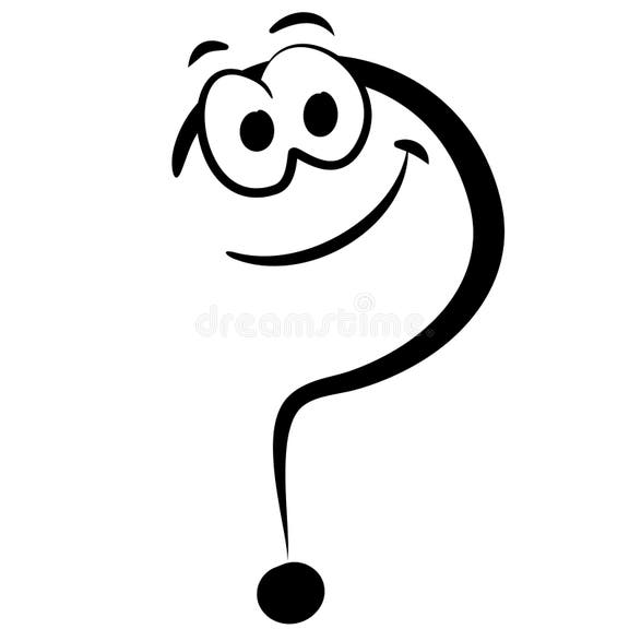 Question Mark Cartoon Face stock illustration. Illustration of clipart ...