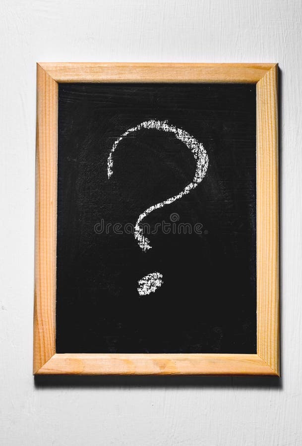 Question Mark on a Chalkboard Stock Photo - Image of communication ...