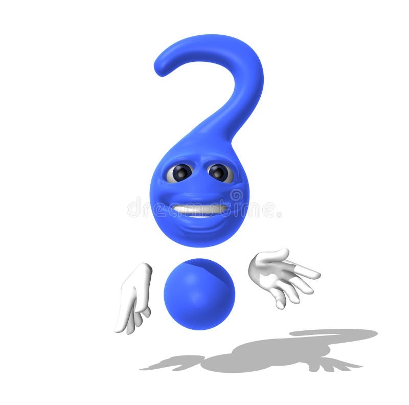 Question mark character stock illustration. Illustration of explain ...