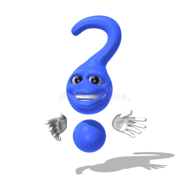 Question mark character stock illustration. Illustration of clarify ...