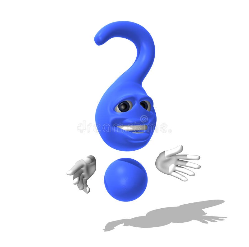 Question mark character stock illustration. Illustration of explain ...