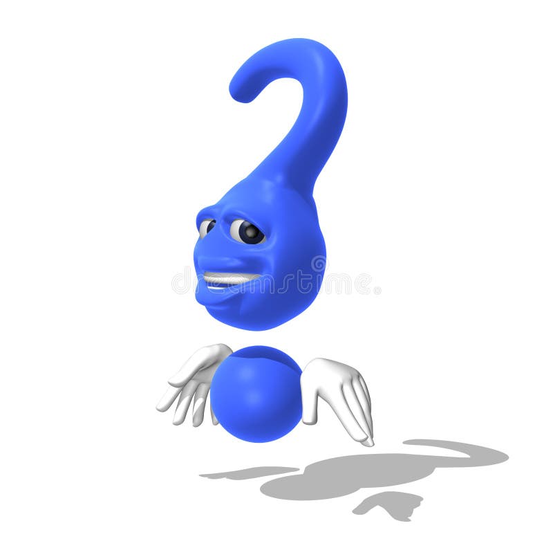 Question mark character stock illustration. Illustration of punctuate ...