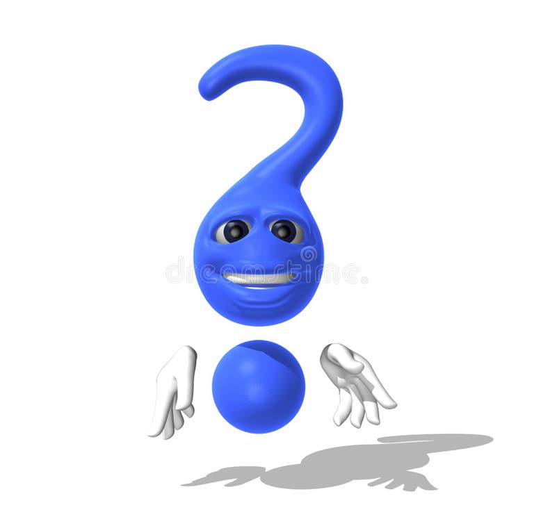 Question mark character stock illustration. Illustration of mark - 1035456