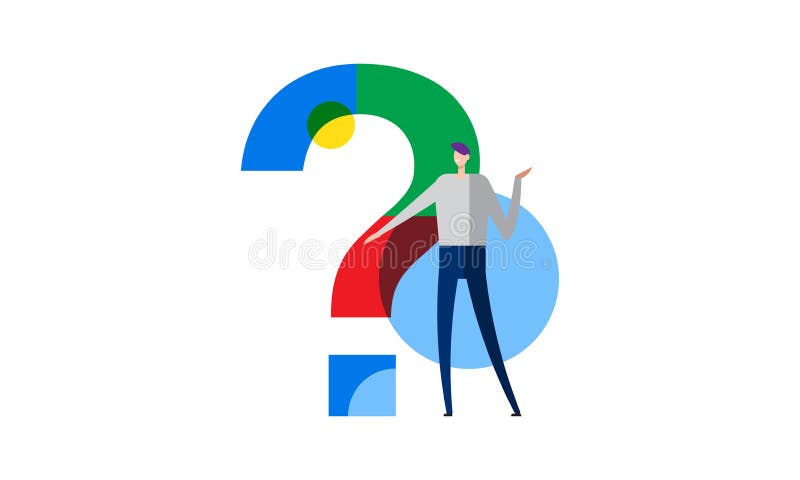 Question Mark Character Frequently Asked Questions Concept Flat Vector ...