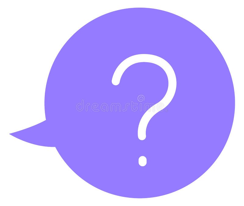 Question Mark Chat Message. Dialog Bubble Symbol Stock Vector ...