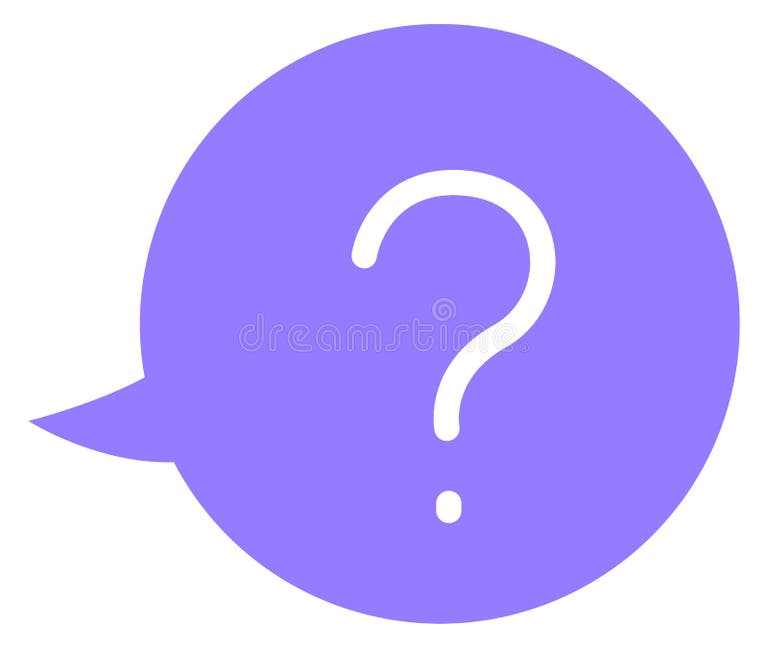 Question Mark Chat Message. Dialog Bubble Symbol Stock Vector ...