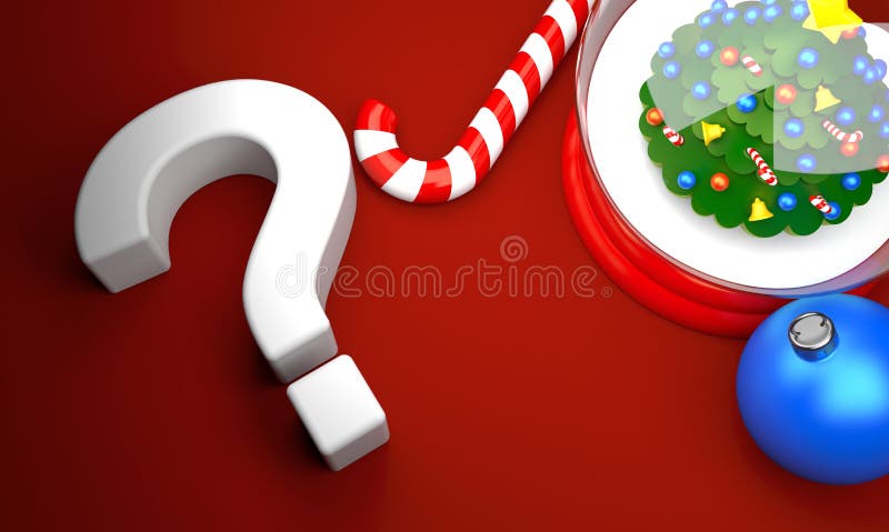 Christmas Question stock illustration. Illustration of communication ...
