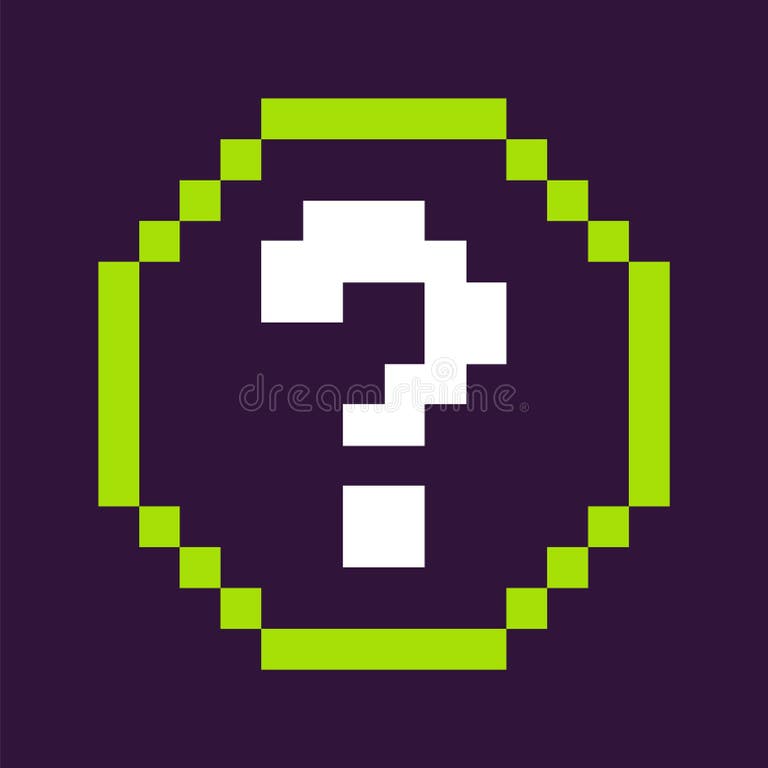 Question Mark Pixelated Stock Illustrations – 52 Question Mark ...