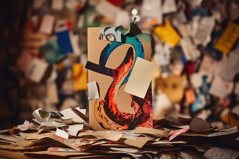 A Question Mark on Colored Paper Stock Photo - Image of question ...