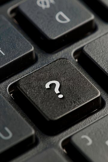 Question Mark on Computer Keyboard. Conceptual Image of Question Mark ...