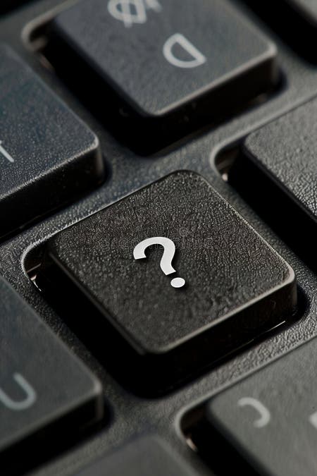 Question Mark on Computer Keyboard. Conceptual Image of Question Mark ...
