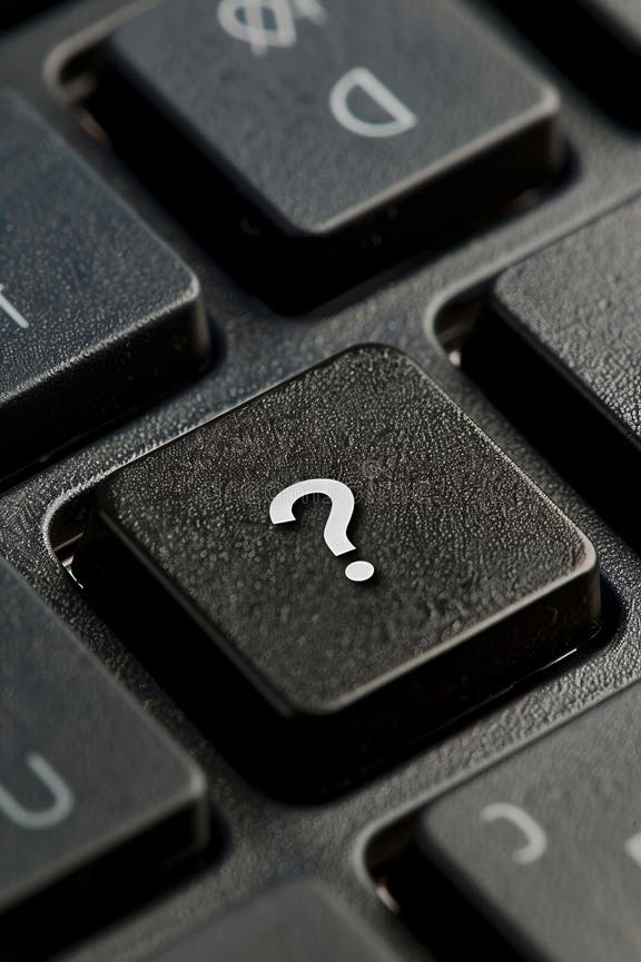 Question Mark on Computer Keyboard. Conceptual Image of Question Mark ...