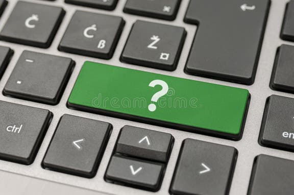 Question Mark on Computer Keyboard Stock Image - Image of idea ...