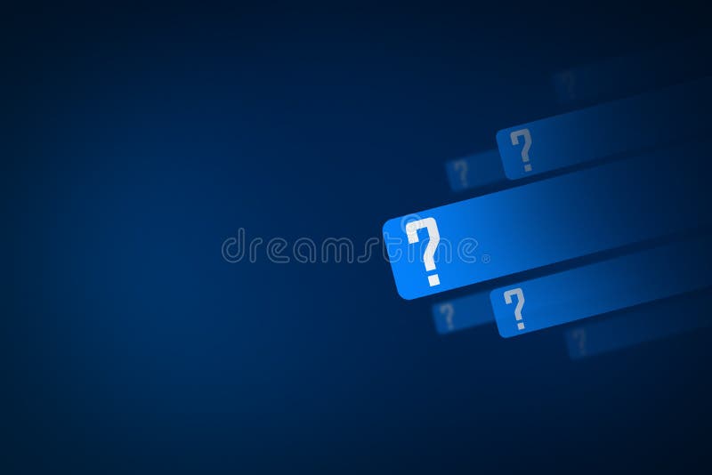 Question Mark Concept on Blue Background, Digital Pattern Question Mark ...