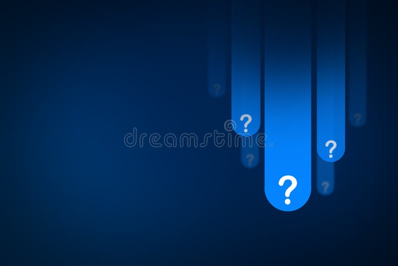 Question Mark Concept on Blue Background, Digital Pattern Question Mark ...